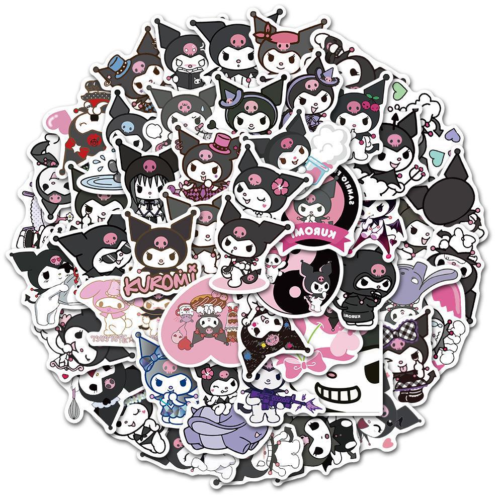 [Ready stock] 100pcs Kuromi Stickers for Tumber Laptop Scrapbook ...