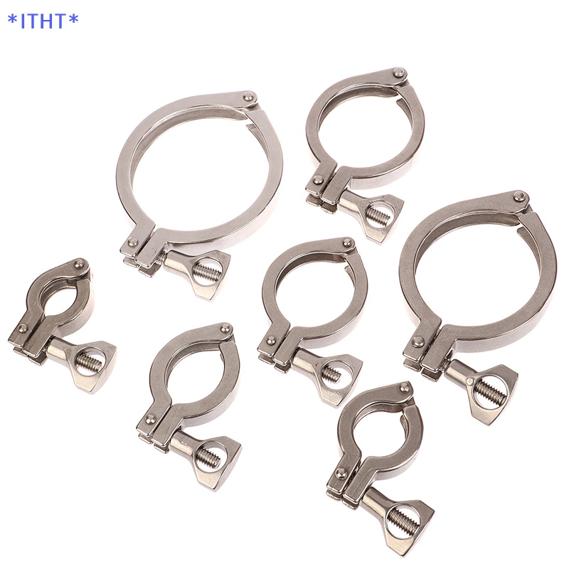 ITHT> 304 Precision Cast Sanitary Clamp Stainless Steel Quick Opening ...