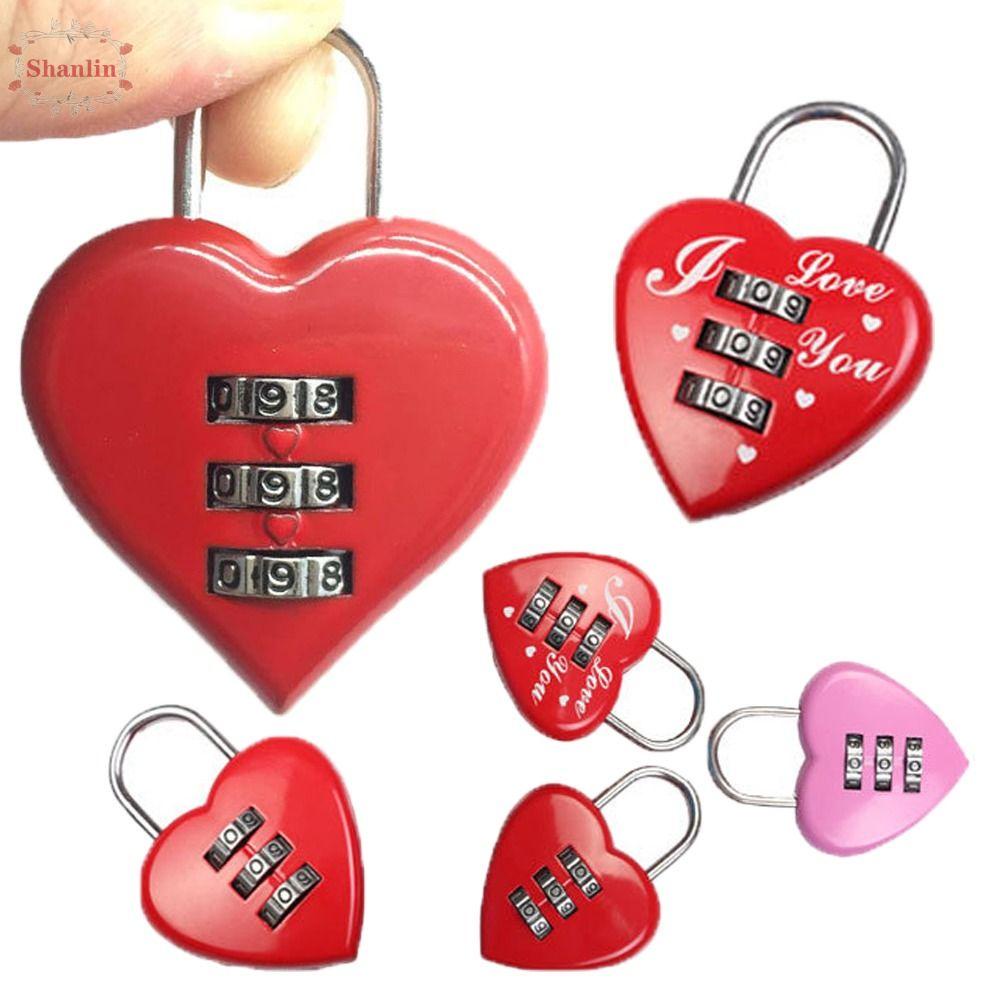 SHANLIN Luggage Password Padlock Drawer Locks Portable 3 Digit Password ...