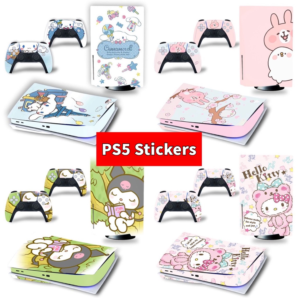 For Sony PS5 CD-Rom Version Stickers PS5 Game Console Host Stickers ...