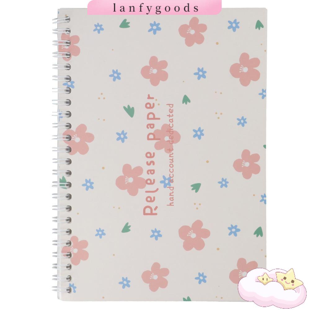 LANFY Sticker Book, Reusable White Sticker Organizer, Blank A5 Flower ...