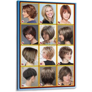 Haircut Posters For Barbershop Haircuts For Woman Poster Womens ...
