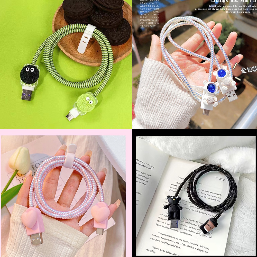 1.4m Cable Protector Set for 1m Android USB Port to TYPE C Port Cabble ...