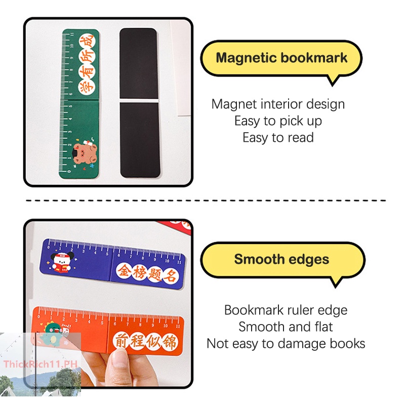 ThickRich Cartoon Kawaii Christmas Magnet Ruler Foldable Magnetic ...