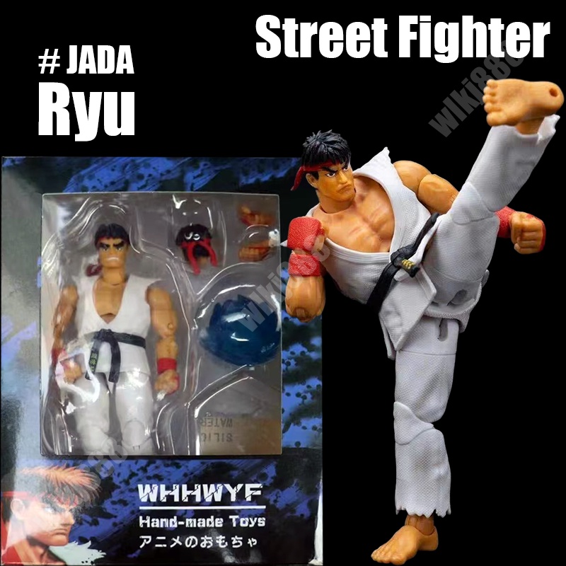 JADA Street Fighter Action Figure Ryu Change Face Anime Articulado ...