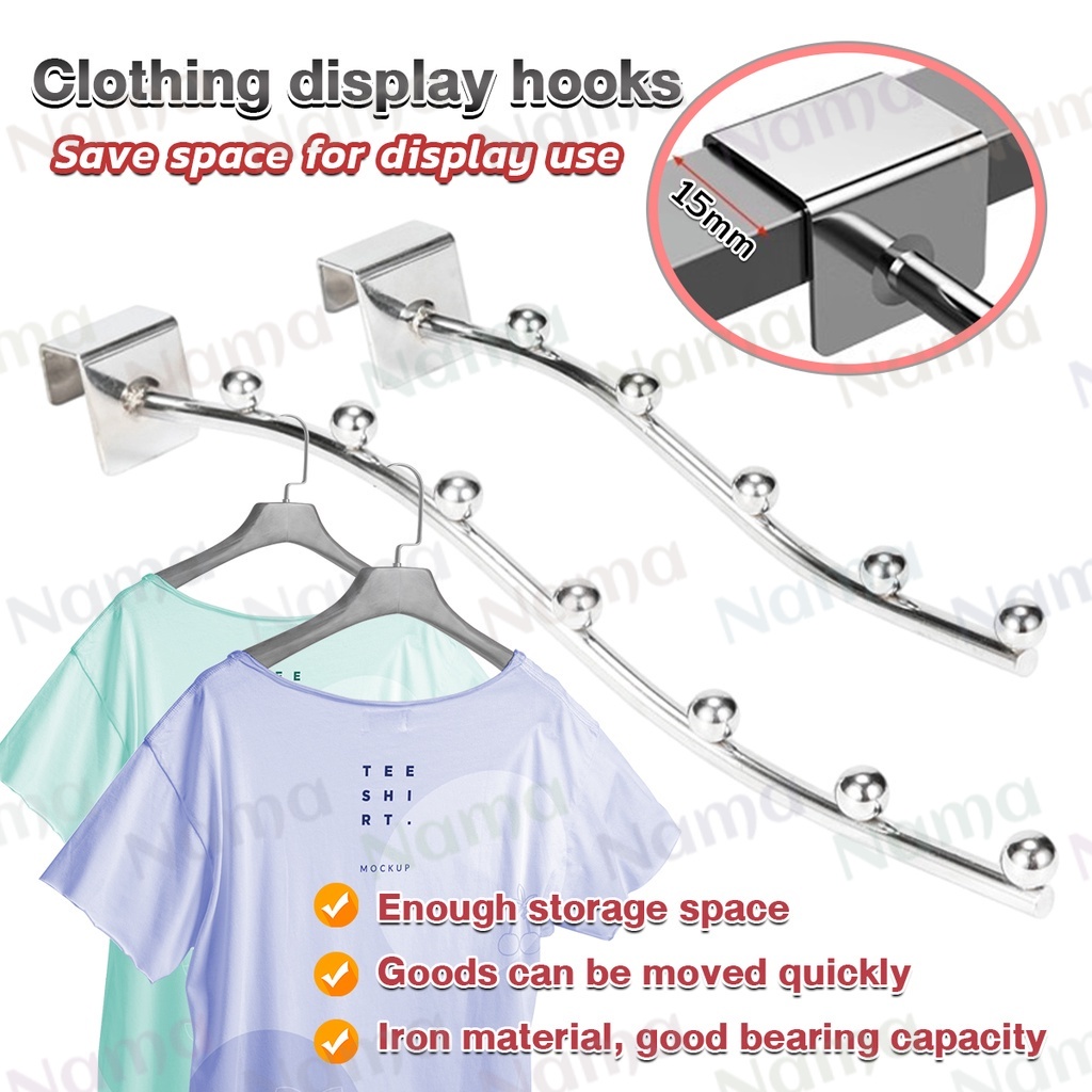 Nama 5Balls/7 Balls Display Organizer Hooks Waved Clothes Hanger ...