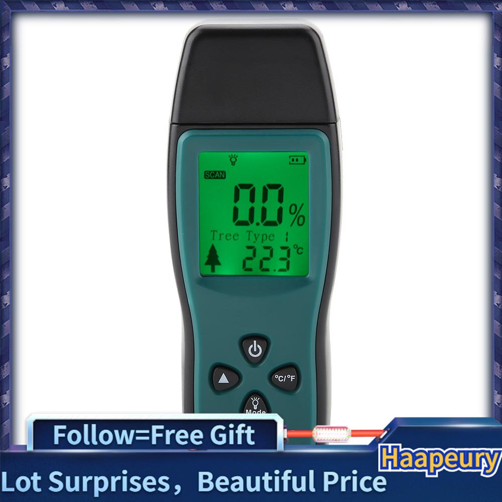 Haapeury Wood Moisture Tester Humidity Smart Sensor with Switchable ...