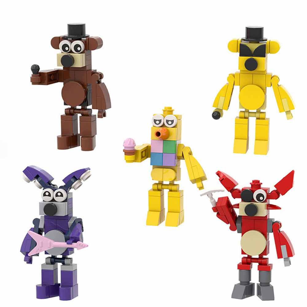 2024NEW five nights at freddy's Building Blocks Kit Horror Game FNAF ...