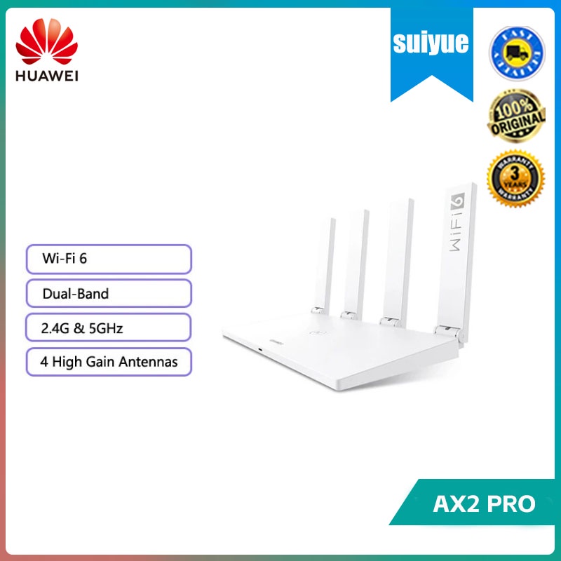 Huawei AX2 Pro Router Dual-Band WiFi Gigabit Repeater Wi-Fi 6 2.4G & 5GHz Network Extender Sign ...