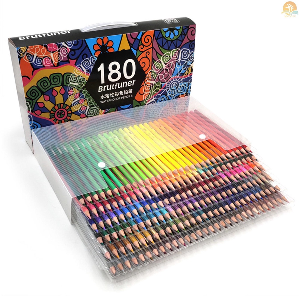 48/72/120/150/180 Watercolor Pencils Set Pre-Sharpened Water Soluble ...