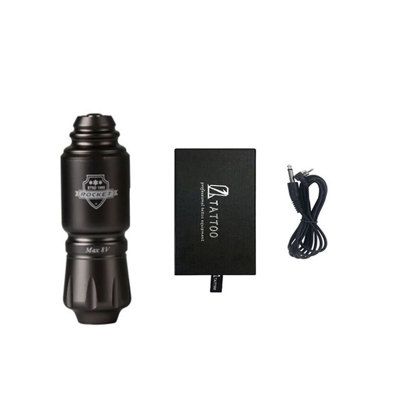 Mini Rocket Tattoo Machine Set Japan Motor Wireless Tattoo Power Supply ...