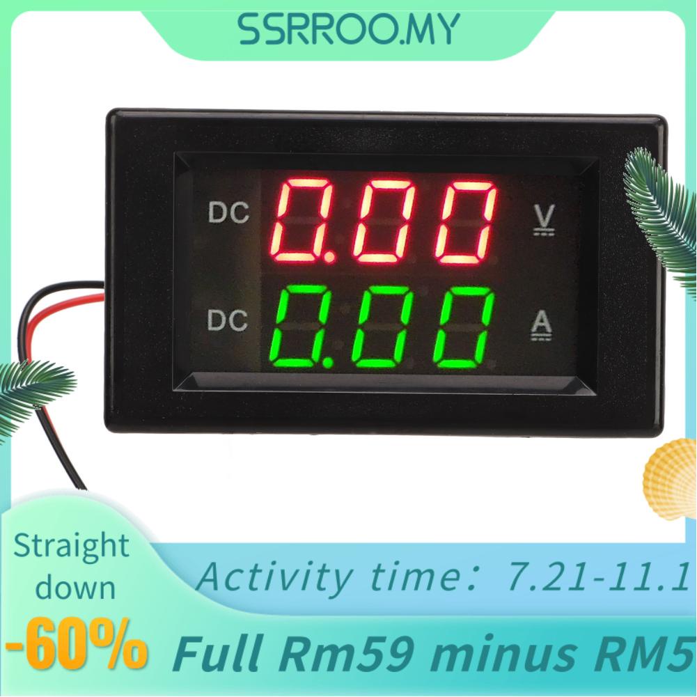 Ssrroo Dual Display Voltmeter Digital Ammeter 0 To 300V 50A SMT ...