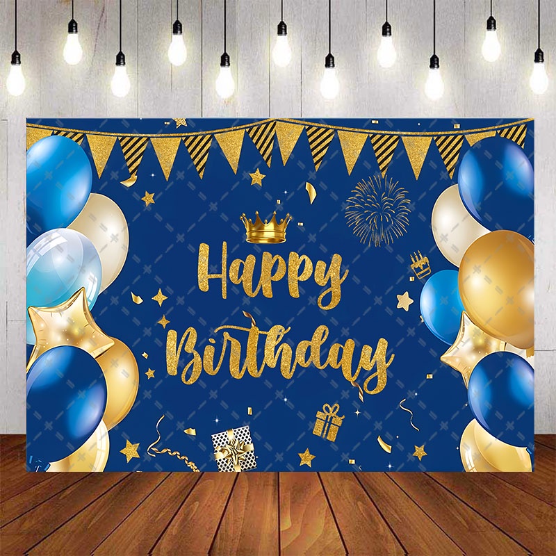 Prince Balloons Backdrop For Photography Boy Adult Dad Birthday Roal ...