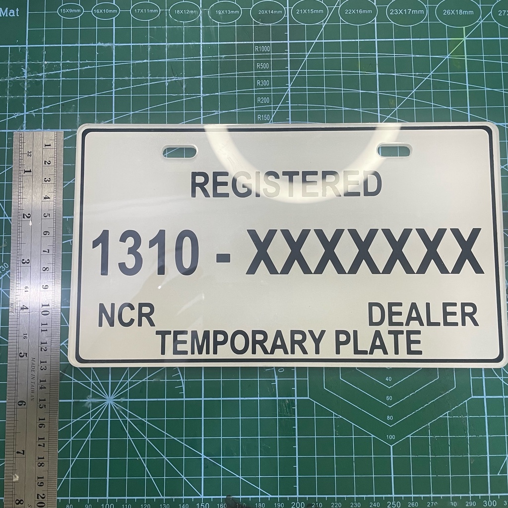 Temporary Plate for Motorcycle as per LTO guideline | Shopee Philippines