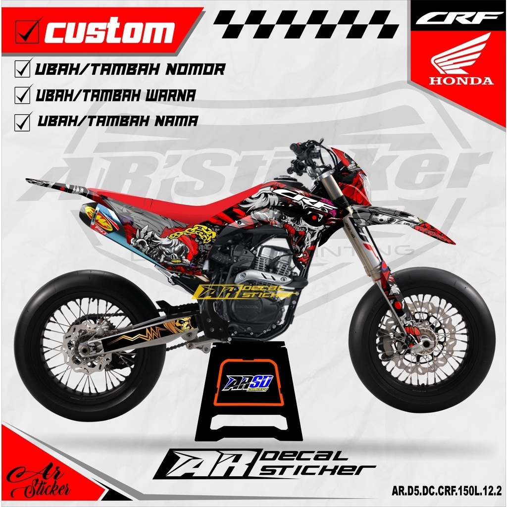 Decal CRF 150L full body Hologram - Sticker Dekal Variation Honda CRF ...