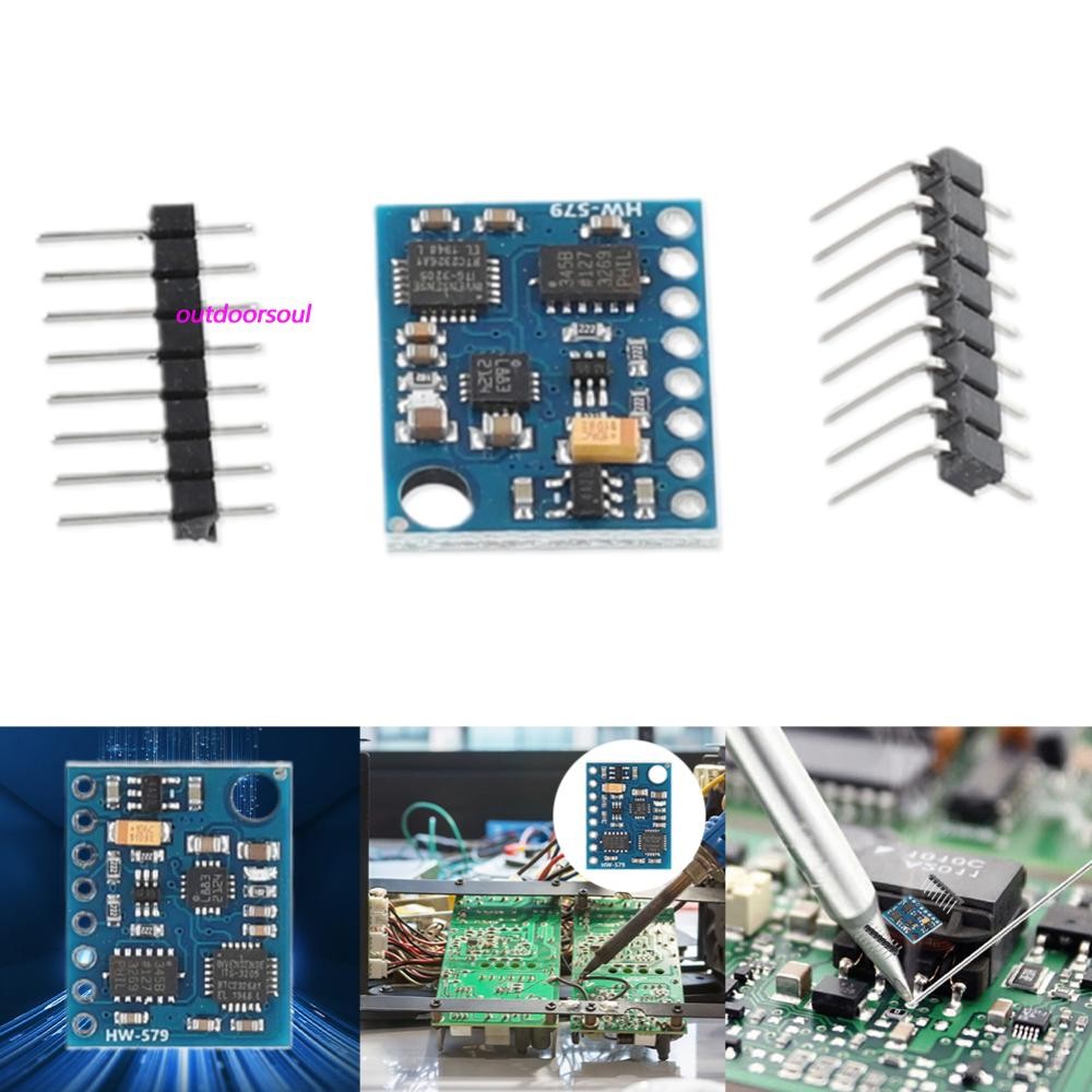 9 Axis IMU Sensor Module HMC5883L ITG3205 ADXL345 IIC Transmission for ...