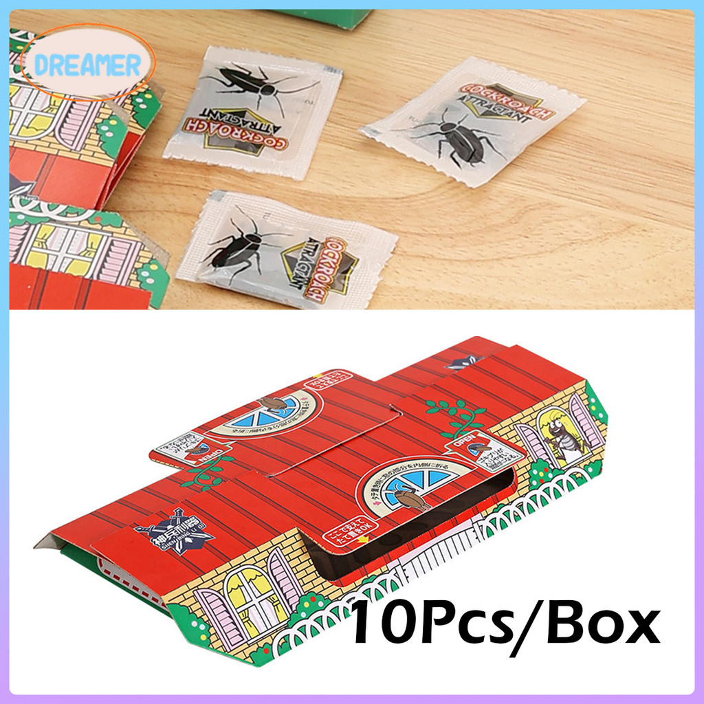Cockroach Trap 10Pcs/Box Roach Motel Kitchen Cockroach Sticker Kitchen ...