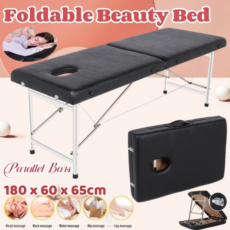 Foldable Beauty Bed Sturdy Comfortable Massage Bed Portable Spa Facial 4182