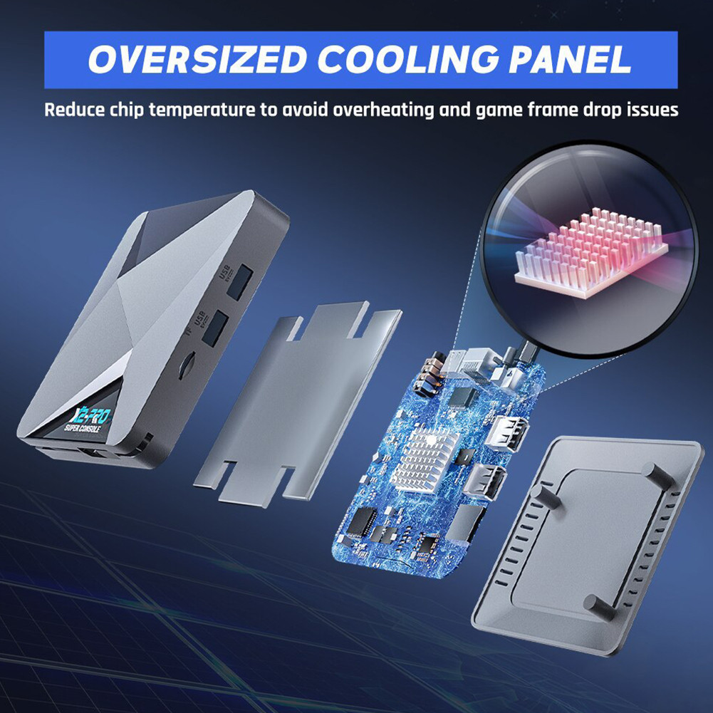 X2 PRO Retro Game Console Compatible 60+ Emulators Gaming Console ...