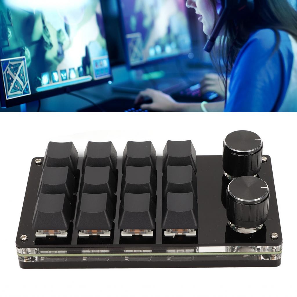 Tominihouse One Handed Macro Mechanical Keyboard 12Keys USB ...
