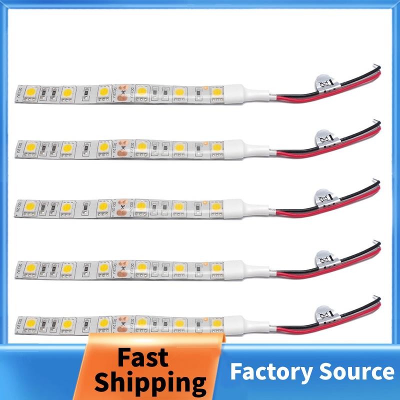 5Pcs 10Cm Waterproof 5050 Led Strip Lights Dc 12V Caravan Boat Car ...