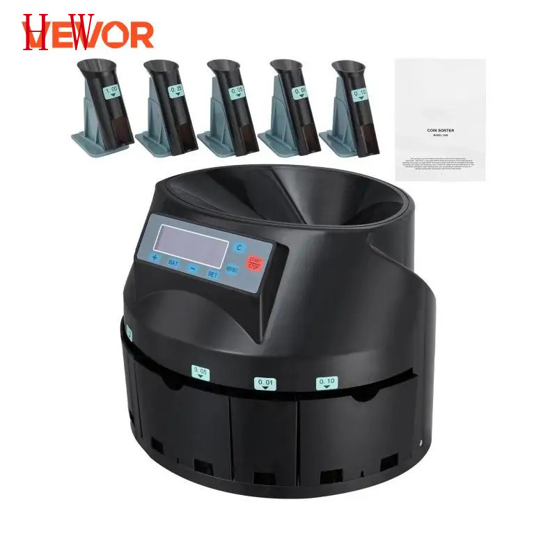 VEVOR 230/300 Coins/Min USD Coin Sorter Counter Professional Electric ...