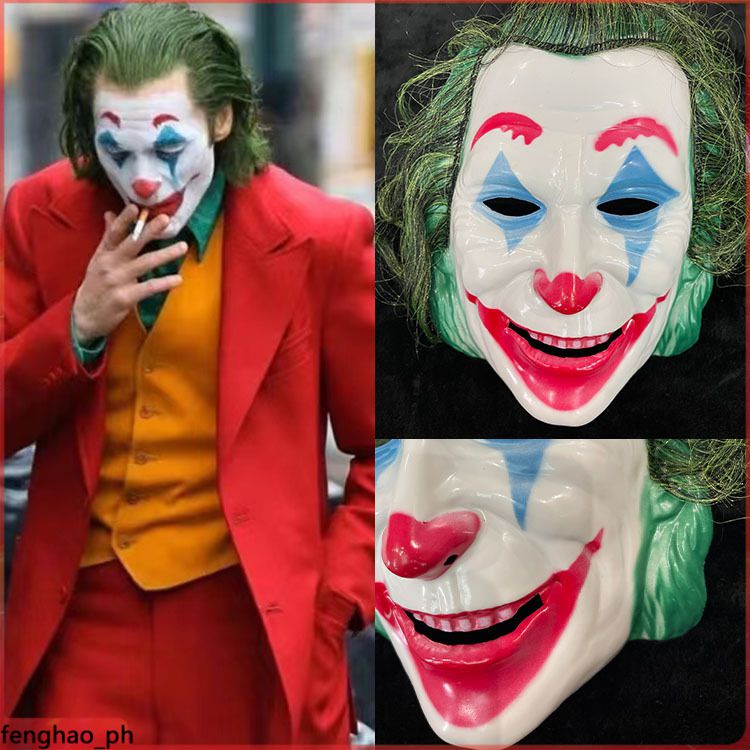 Horror Joker Mask Halloween Scary Clown Mask Cosplay Creepy Clown ...