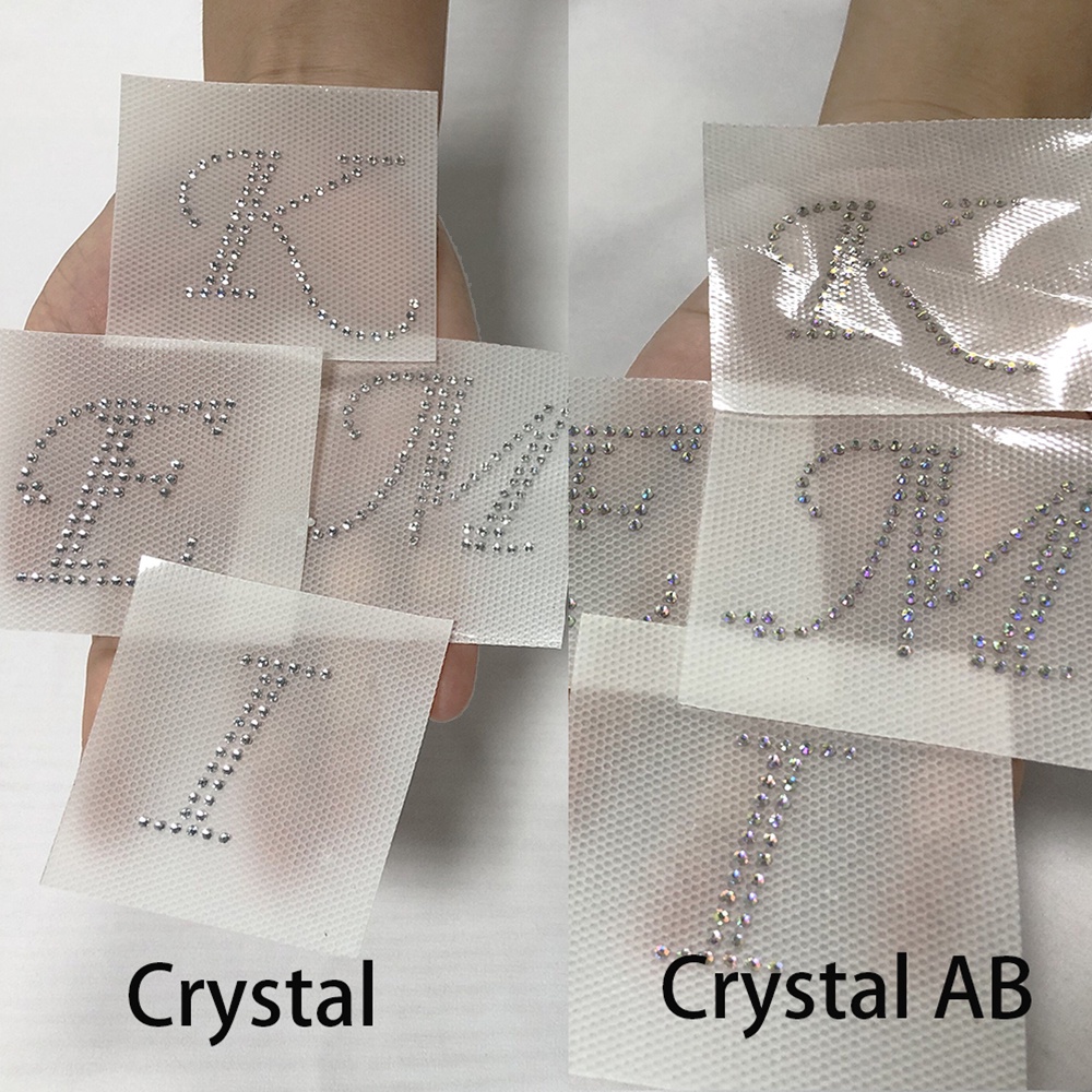 A-Z Hotifx Rhinestone Heat Press Diamond Enligh Letter Baby Name ...