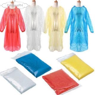 Plastic Disposable Emergency Reusable Poncho Raincoat Kapote Ultra ...