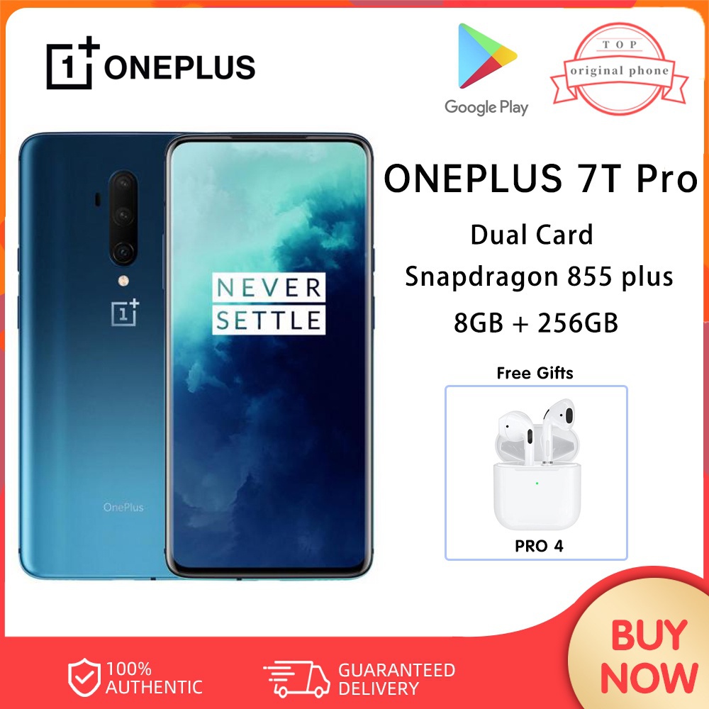 OnePlus 7T Pro 6.67 Inches 8GB RAM 256GB ROM 4G LTE Smartphone Snapdragon 855 Plus Oxygen OS ...