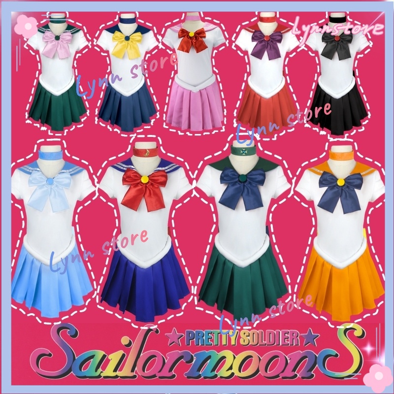 Anime Sailor Moon Cosplay Costume Tsukino Usagi Uniform Dress Outfits ...