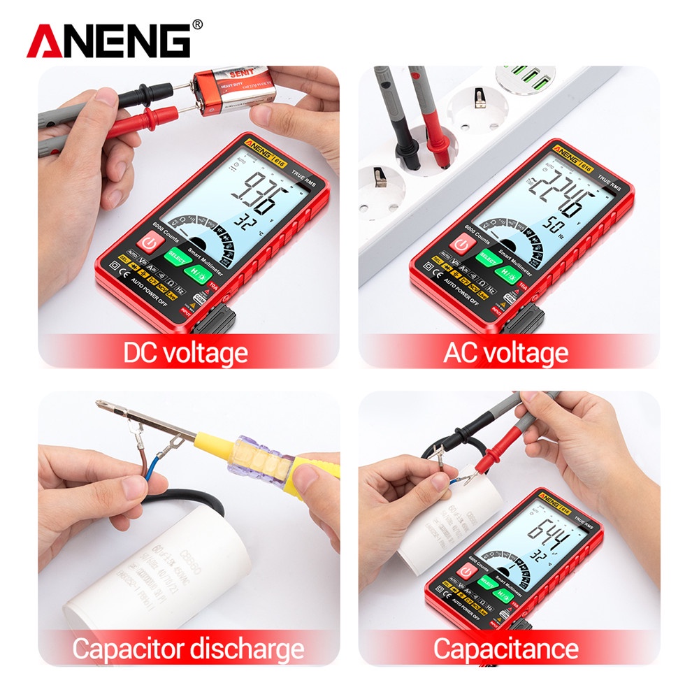 ANENG 616 Large Screen Backlight Multimeter Digital Intelligent ...