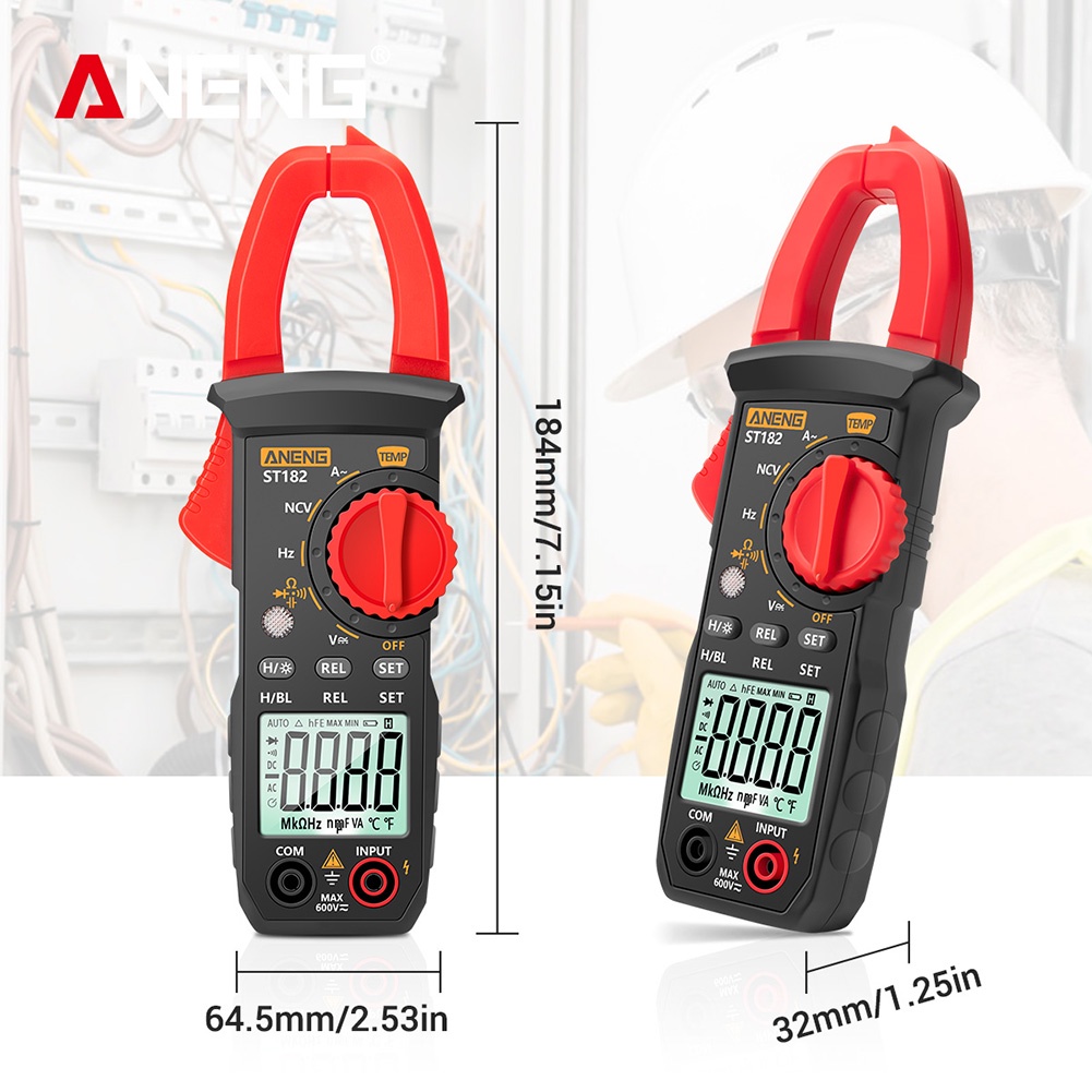 newstyle0 ST182/ST170/ST180 Digital Clamp Meter AC Current Multimeter ...