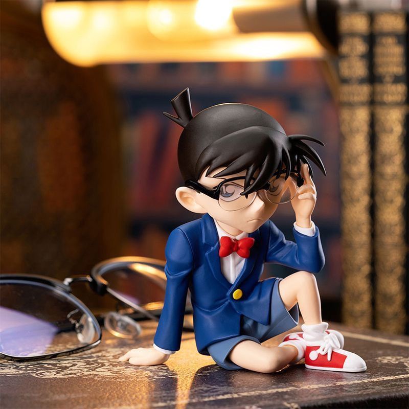 Detective Conan Sitting Pose Kudo Shinichi Figure Model Doll ...