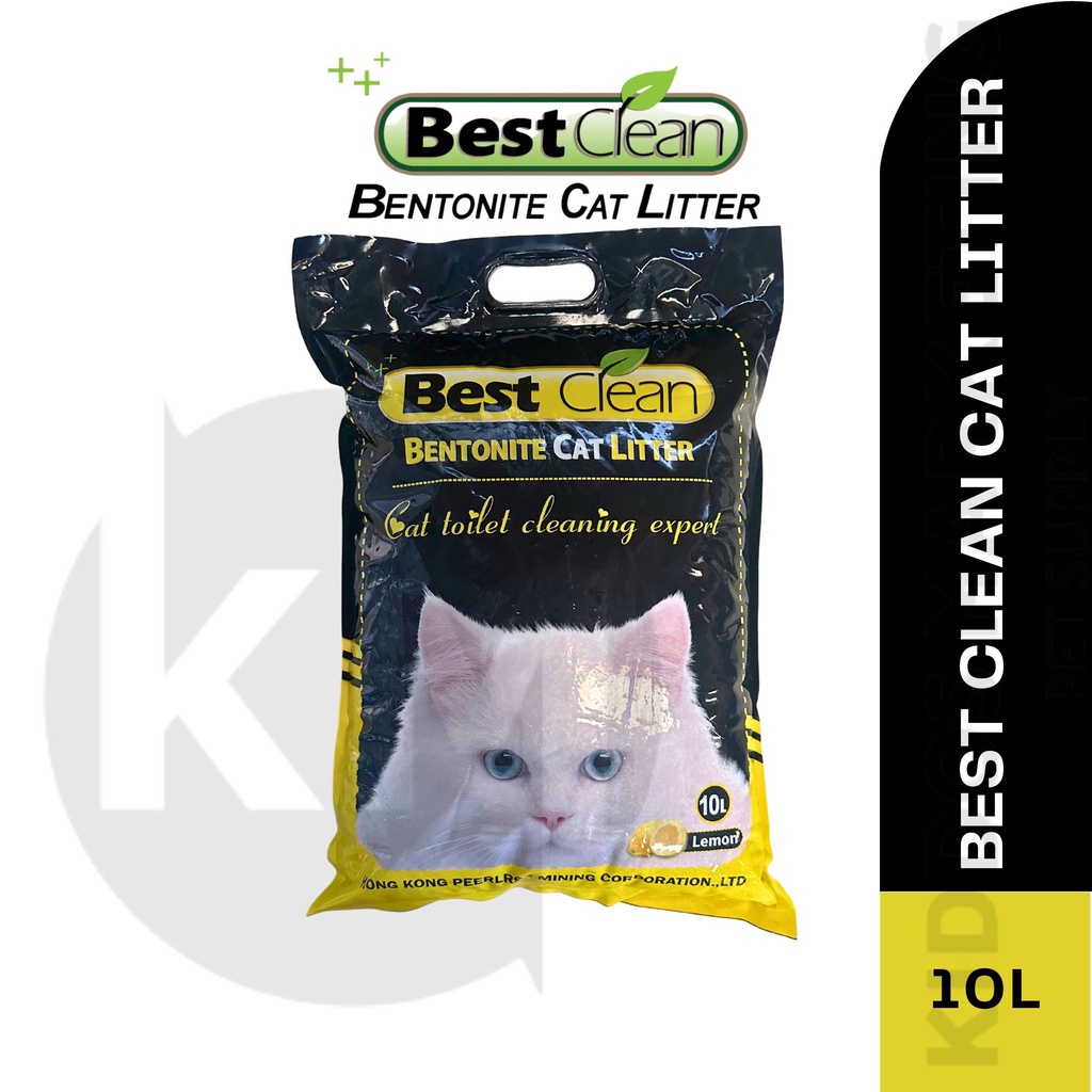Best Clean Bentonite Cat Litter Sand 10Li, 5Li Original Pack Eliminates ...