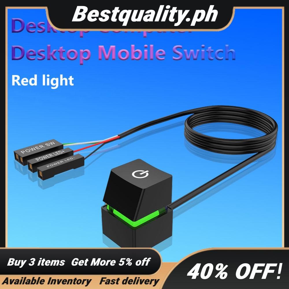 Desktop Computer Power Switch On/off Button 2m Extension Cord for pc ...