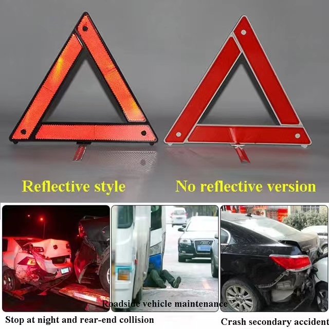 Car Triangle Reflective Tripod Emergency Breakdown Warning Reflective ...