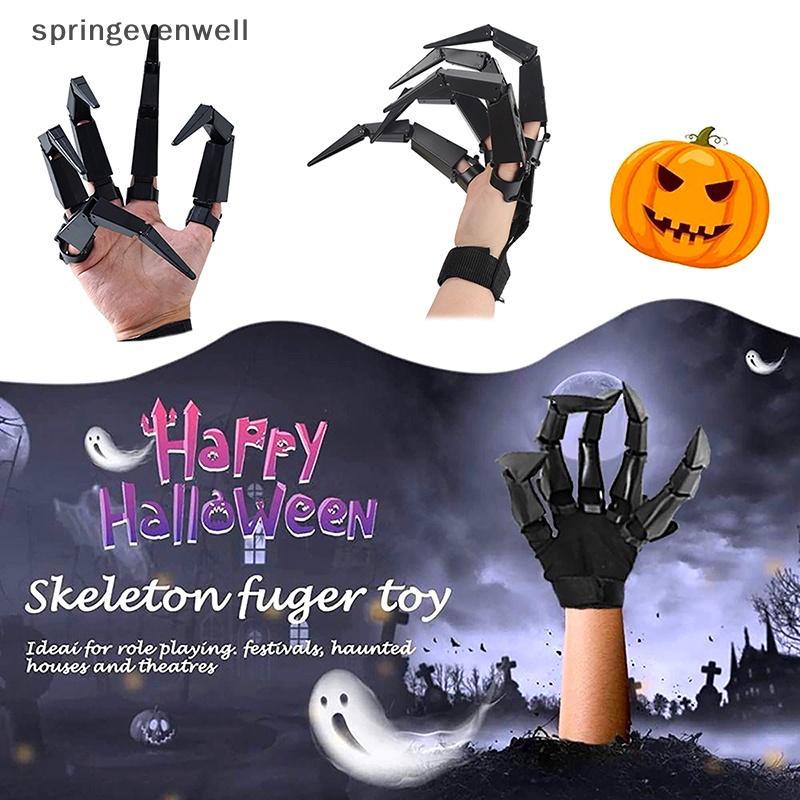 [springevenwell] 1Pc/Pair Halloween Articulated Fingers Scary Fake ...