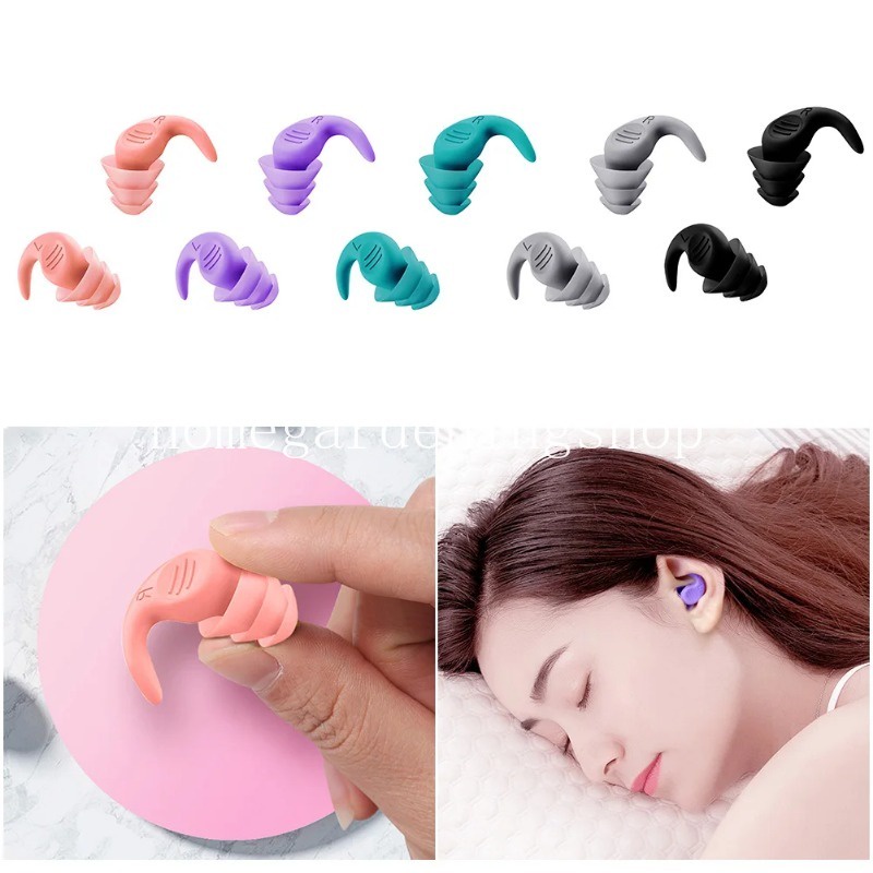 1 Pairs Soft Silicone Sleeping Ear Plugs Sound Insulation Ear ... 1 Pairs Soft Silicone Sleeping Ear Plugs Sound Insulation Ear ...