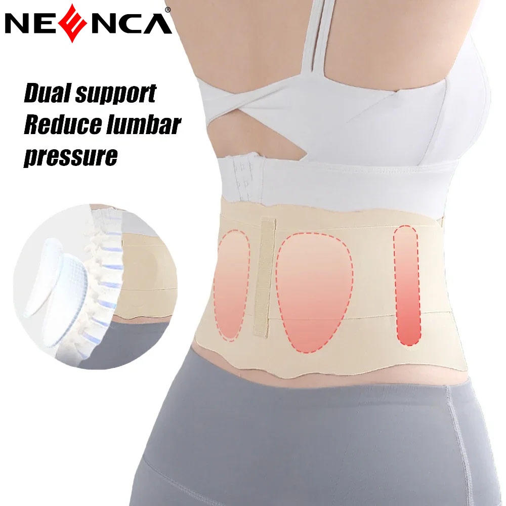 NEENCA 1Pcs Thin Back Brace for Lower Back Pain Lumbar Support Belt for ...