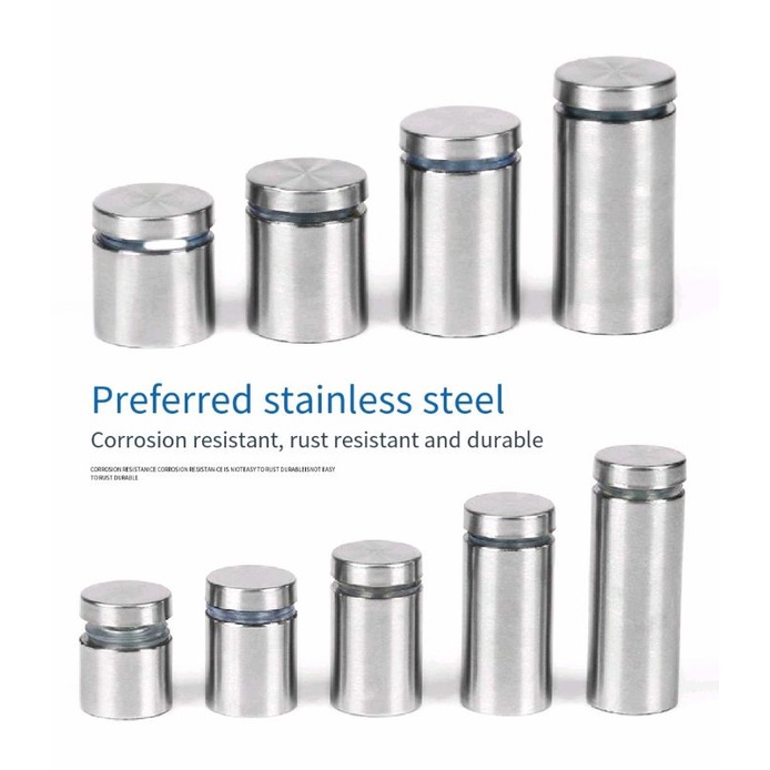 10Pcs Acrylic Stand Off Bolts Advertising Nail Bolt Glass Bolt Sign ...