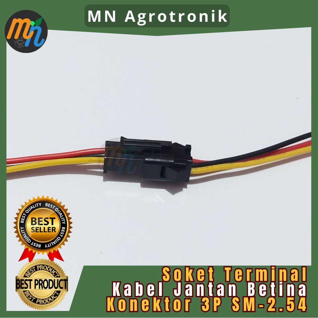 Male Female Cable Terminal Socket Connector 3P SM-2.54 Connector ...