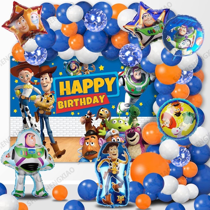 67pcs Toy Story Theme Balloon Party Set Buzz Lightyear Character ...