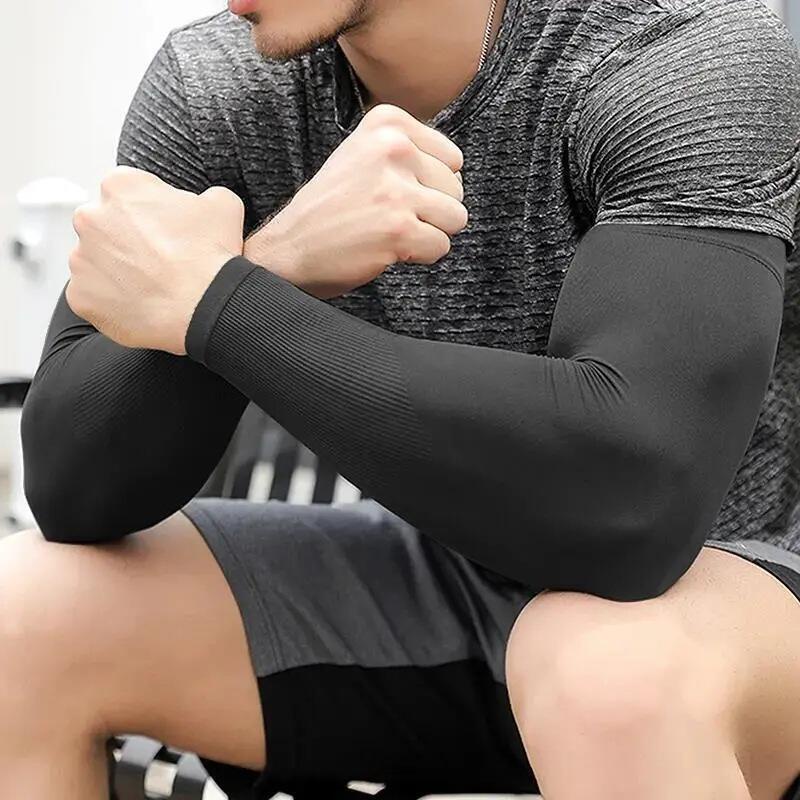 【Ready stock】 Cooling Arm Sleeves Cover Sports Running UV Sun ...