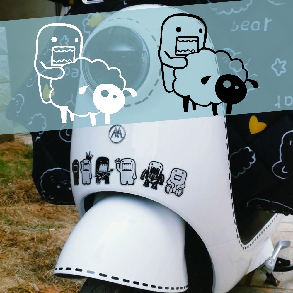 Cute Cartoon Domo Kun Motorcycle Body Sticker JDM Model Window ...
