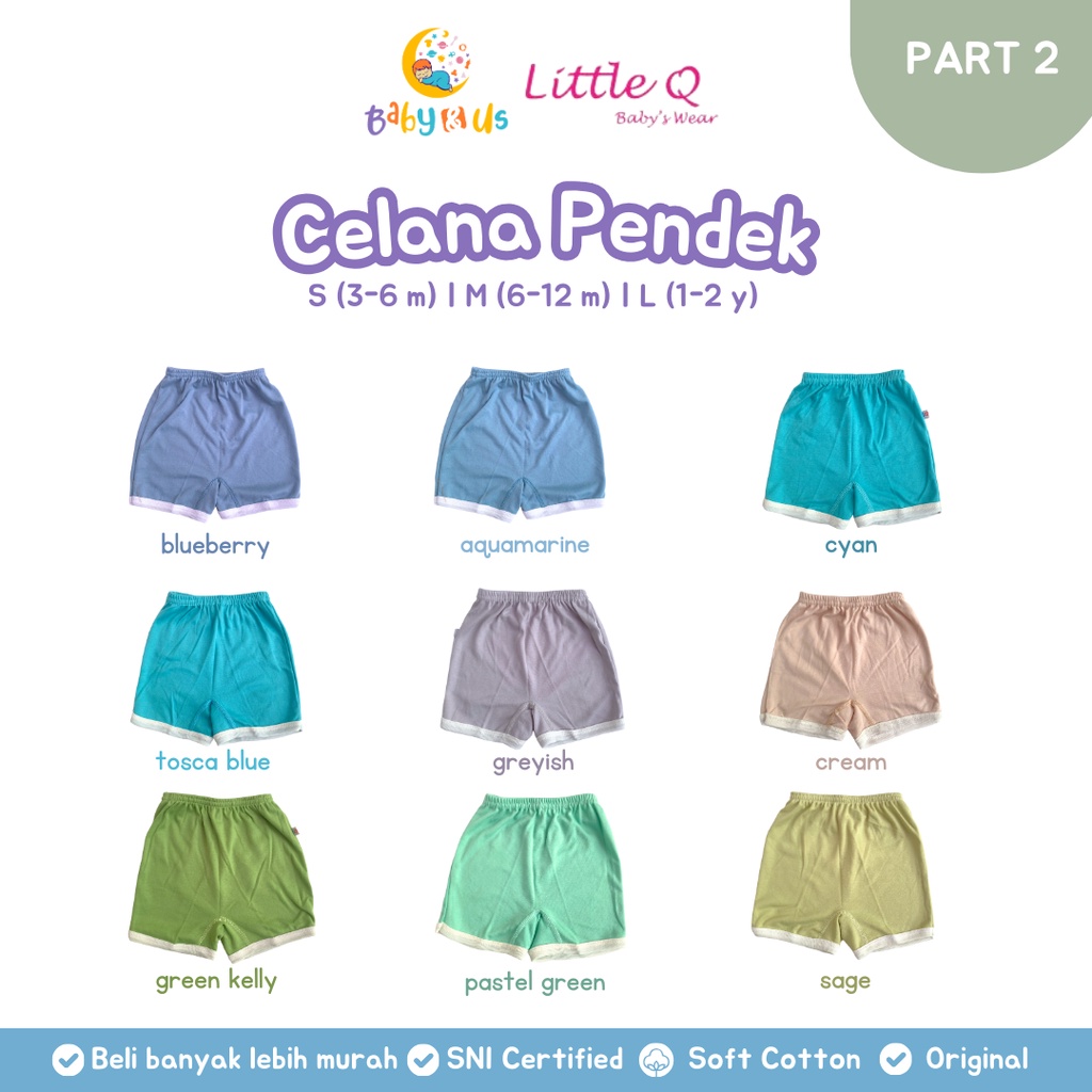 Little Q Short Pants PART II - Unisex Shorts for Babies 3-6 6-12 months ...