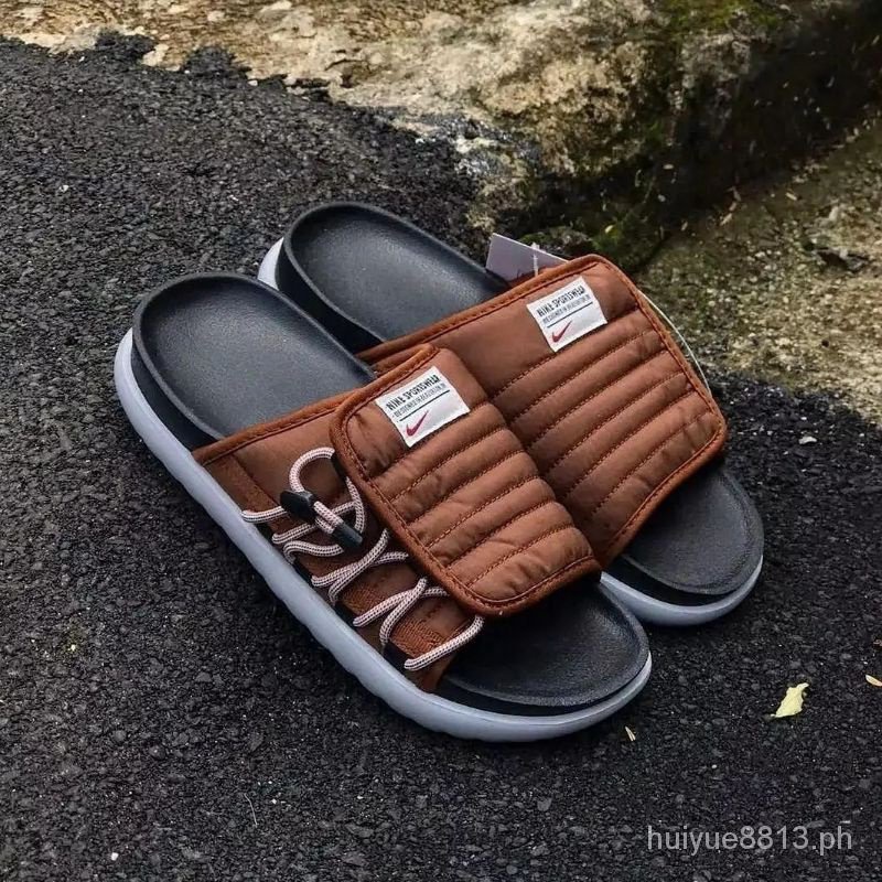 Nike ASUNA SLIDE 2 BROWN Official ORIGINAL | Shopee Philippines