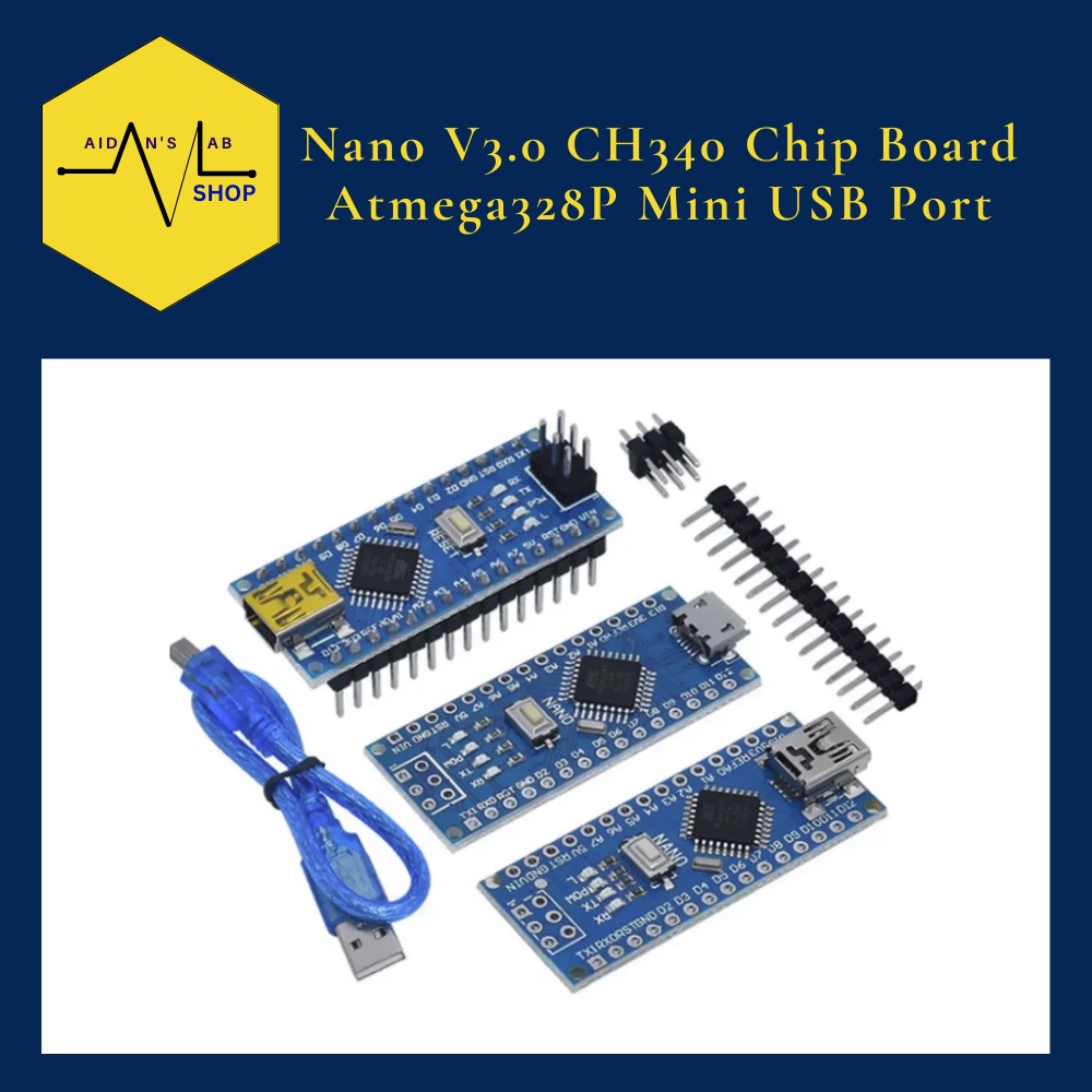 Arduino Nano | Nano V3.0 CH340 Chip Board，Atmega328P Mini USB Port with ...