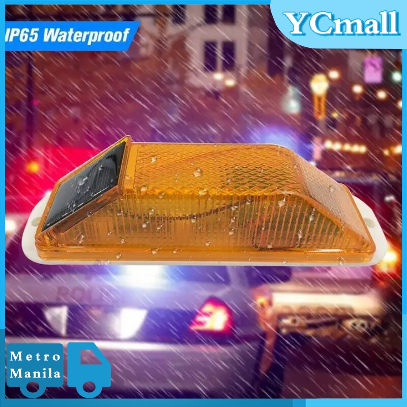 Led Construction Warning Blinker Light Solar Contour Light Construction ...