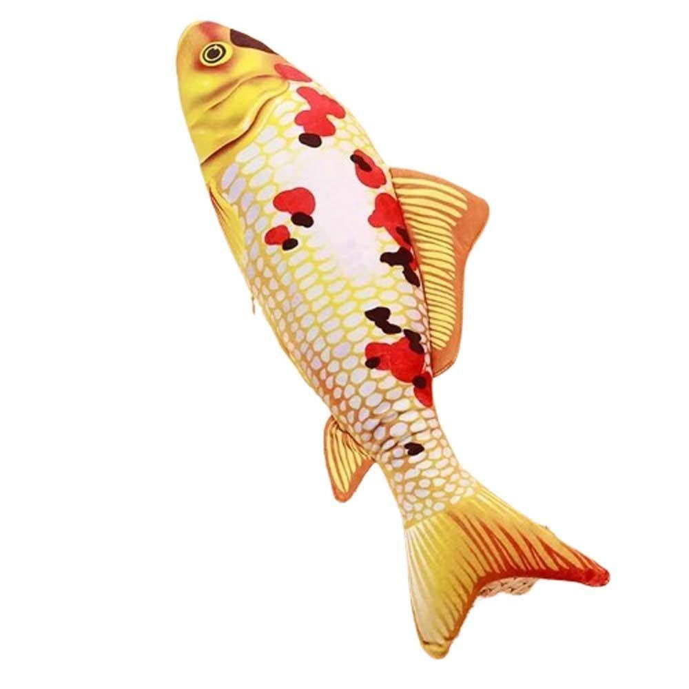 KENTON Simulation Carp Plush Toy, Cartoon Fish Goldfish Cartoon Fish ...